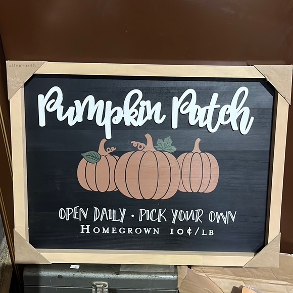 Holiday | New Allen Roth Pumpkin Sign | Poshmark
